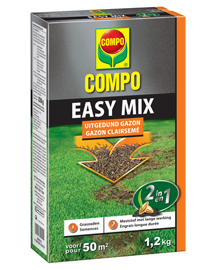 Kale plekken in gazon herstellen | Compo Easy Mix 2 in 1