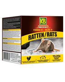 Rattengif blokken voor bestrijding van ratten | Regenvast rattenvergif
