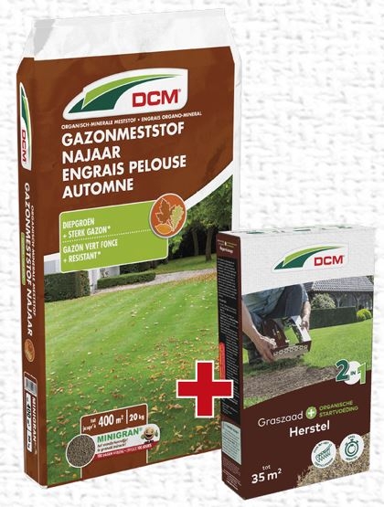 Gazonmeststof DCM najaar 20kg: Gazonmeststof voor de winter 400m²
