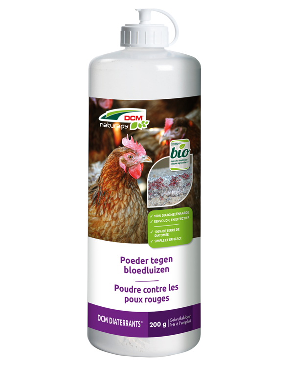 Bloedluis bestrijden en voorkomen bij kippen | Biologisch diatomeeënaarde