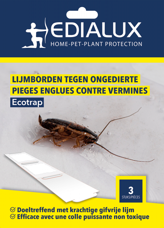 Ecotrap lijmbord tegen ongedierte 3st.