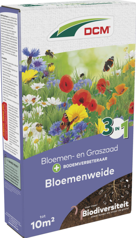 DCM Bloemenweide 3-in-1 🌼 | Bloemen & Biodiversiteit in je tuin