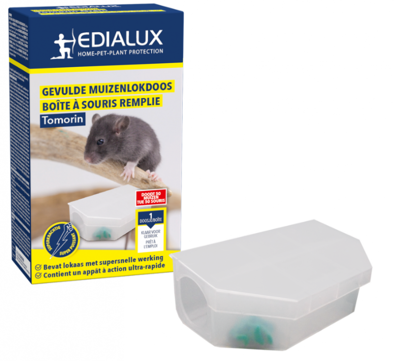 Tomorin: Muizengif ter bestrijding van muizen in huis