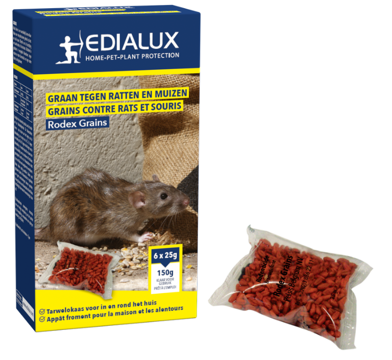 Edialux Rodex Grain ratten- en muizengif 150g