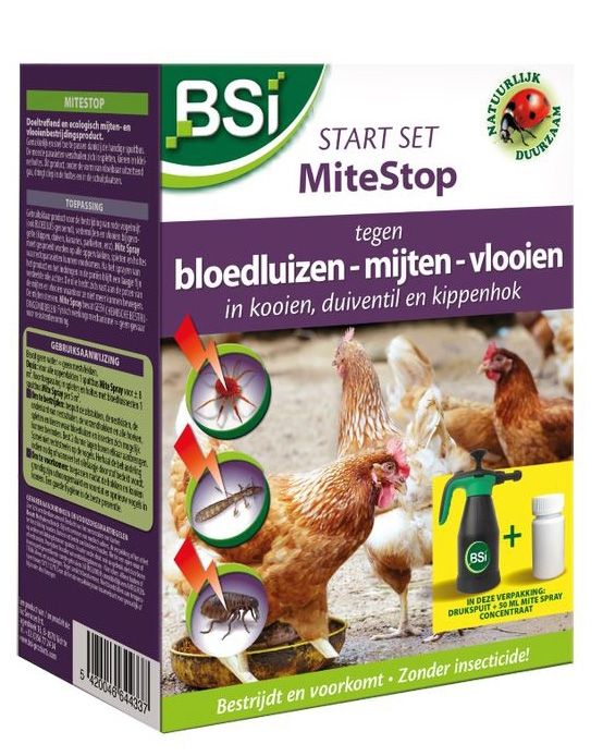 Bloedluizen kippen bestrijden en voorkomen |Concentraat + drukspuit